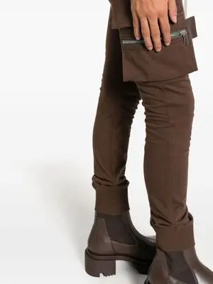 Rick Owens Drawstring Drop-crotch Track Pants - Brown