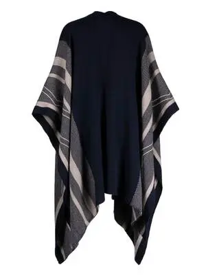 Voz Striped Alpaca Duster - Blue