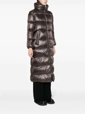 Herno Funnel-neck Down Coat - Brown