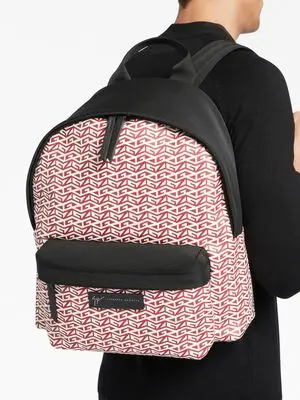 GIUSEPPE ZANOTTI Bud Monogram Backpack - Red