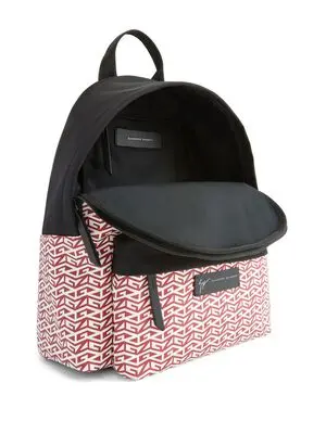 GIUSEPPE ZANOTTI Bud Monogram Backpack - Red