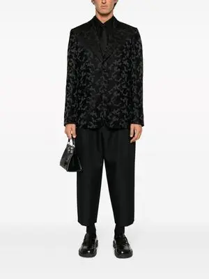 Comme Des Garçons Single-breasted Jacquard Blazer