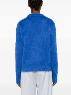 Balmain Logo-jacquard Jumper - Blue