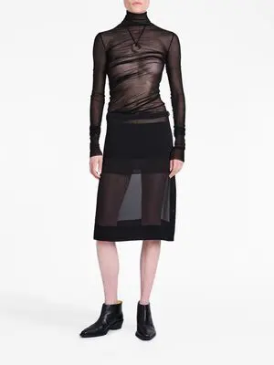 Proenza Schouler Semi-sheer Chiffon Skirt