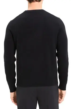 Theory Hilles Cashmere Crewneck Sweater - Blk