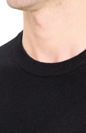 Theory Hilles Cashmere Crewneck Sweater - Blk