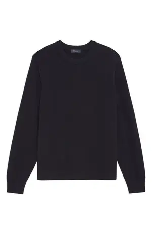 Theory Hilles Cashmere Crewneck Sweater - Blk