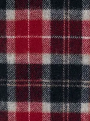 Barbour Tartan-check Wool Scarf - Blue