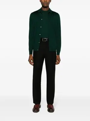 BALLANTYNE Fine-knit Wool T-shirt - Green
