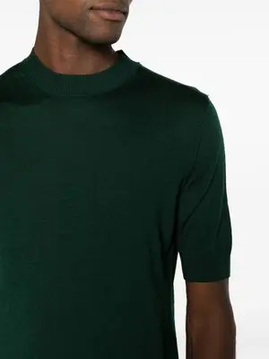 BALLANTYNE Fine-knit Wool T-shirt - Green