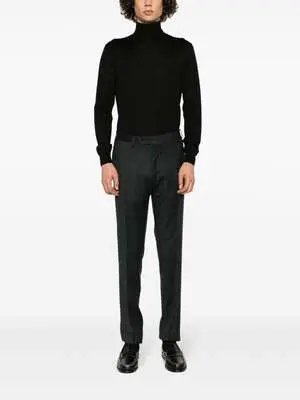 BALLANTYNE Roll-neck Fine-knit Jumper - Black