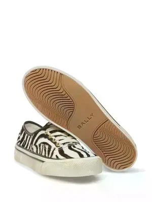 Bally Lyder Zebra-print Sneakers