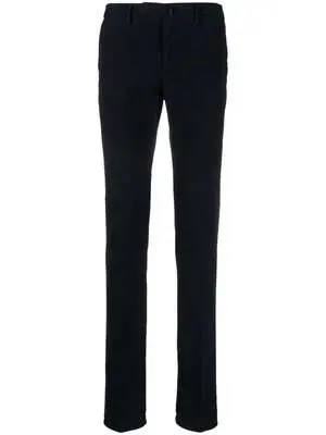 Incotex Skinny Mid-waist Chino Trousers - Blue
