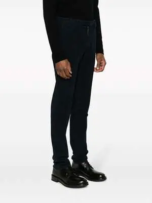 Incotex Skinny Mid-waist Chino Trousers - Blue