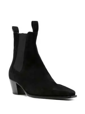 TOTEME 50mm The City Cowboy Boots - Black
