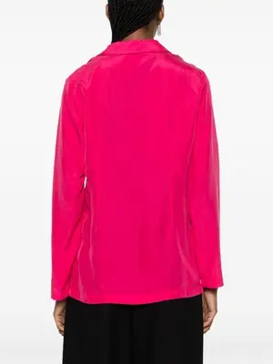 P.a.r.o.s.h Single-breasted Silk-blend Blazer - Pink