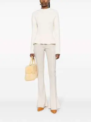 Chloé Peplum-hem Ribbed-knit Jumper