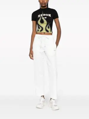 P.a.r.o.s.h Logo-embroidered Striped Track Pants