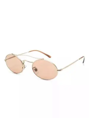 Giorgio Armani Matte Round-frame Sunglasses