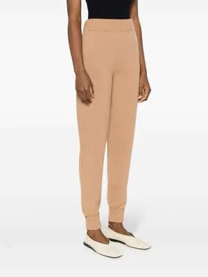 TWINSET Ribbed Knit Track Pants - Neutrals