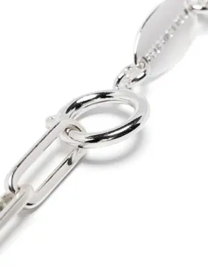 Federica Tosi Polished-effect Cable-knit Necklace - Silver