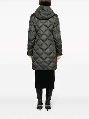 Peuterey Hooded Quilted Mid-length Coat