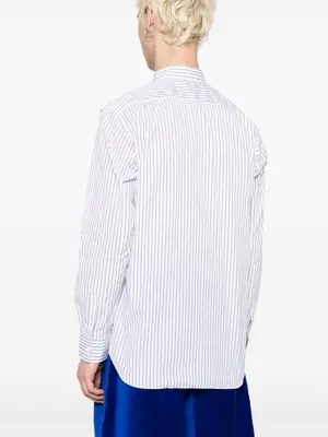 Comme Des Garçons Colour-block Striped Cotton Shirt