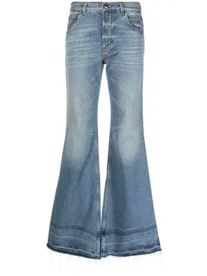Chloé Whiskering-effect Mid-rise Flared Jeans