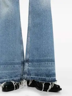 Chloé Whiskering-effect Mid-rise Flared Jeans