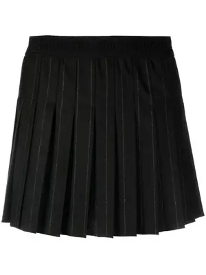 Versace Pinstripe Pleated Skirt