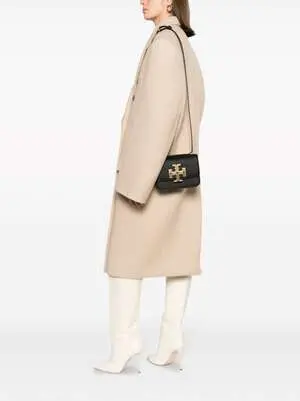 Tory Burch Logo-plaque Leather Crossbody Bag - Black