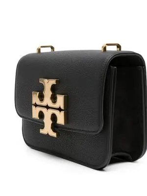 Tory Burch Logo-plaque Leather Crossbody Bag - Black