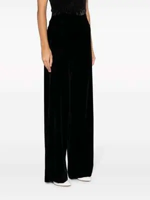 Sandro Levin Straight-leg Velvet Trousers