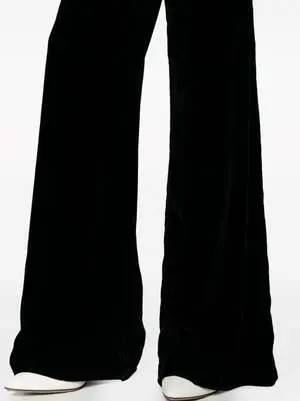Sandro Levin Straight-leg Velvet Trousers
