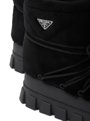 Prada Shearling Après-ski Boots