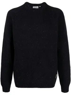 Carhartt Work In Progress Anglistic Wool-cotton Blend Jumper - Blue