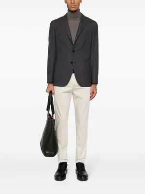 Boglioli Single-breasted Virgin Wool Blazer - Grey