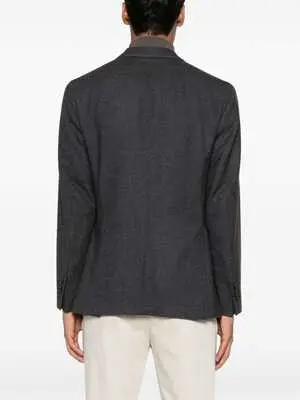 Boglioli Single-breasted Virgin Wool Blazer - Grey