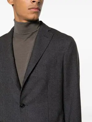 Boglioli Single-breasted Virgin Wool Blazer - Grey