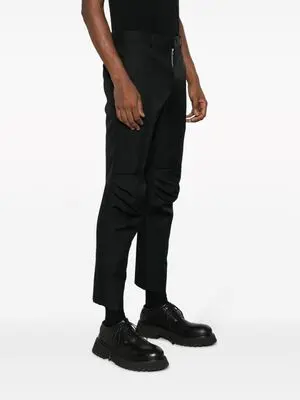 Comme Des Garçons Mid-rise Tapered Trousers