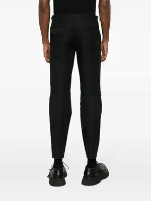 Comme Des Garçons Mid-rise Tapered Trousers