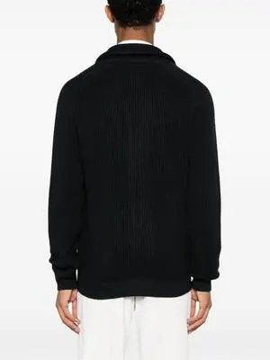 Fedeli Ribbed-knit Merino Wool Cardigan