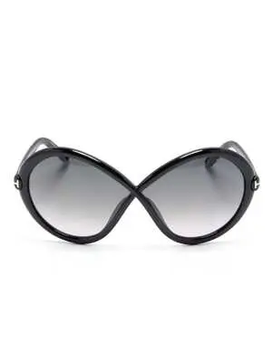 TOM FORD Jada Oversized-frame Sunglasses - Black
