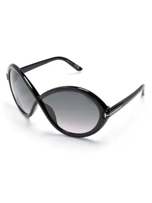 TOM FORD Jada Oversized-frame Sunglasses - Black