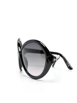 TOM FORD Jada Oversized-frame Sunglasses - Black