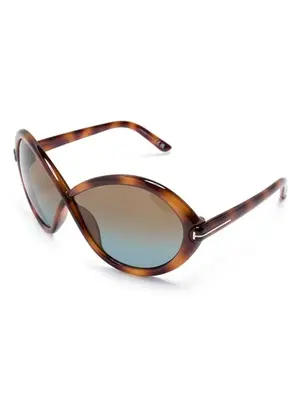 TOM FORD Jada Butterfly-frame Sunglasses - Brown