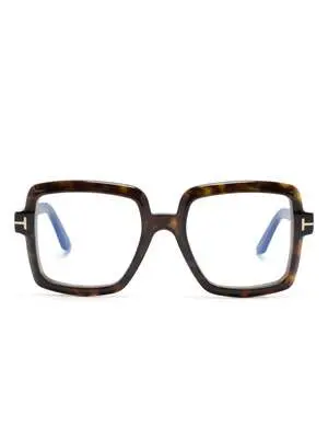 TOM FORD Ft5913b Square-frame Glasses - Brown
