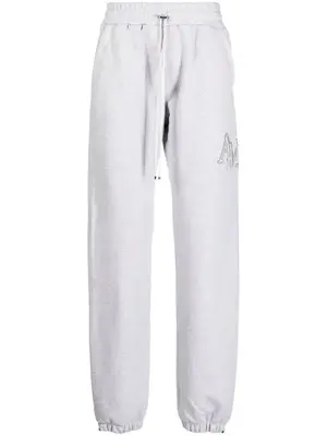 Amiri Staggered Logo-embroidered Track Pants
