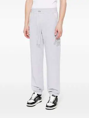 Amiri Staggered Logo-embroidered Track Pants