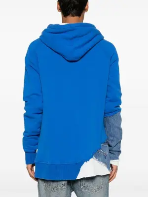 GREG LAUREN Fragment Panelled Hoodie